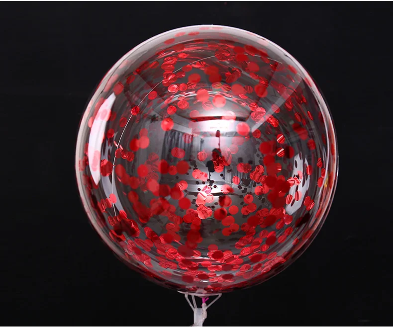 18-inch Net Red Bobo Ball Transparent Balloon With Sequins To Promote ...
