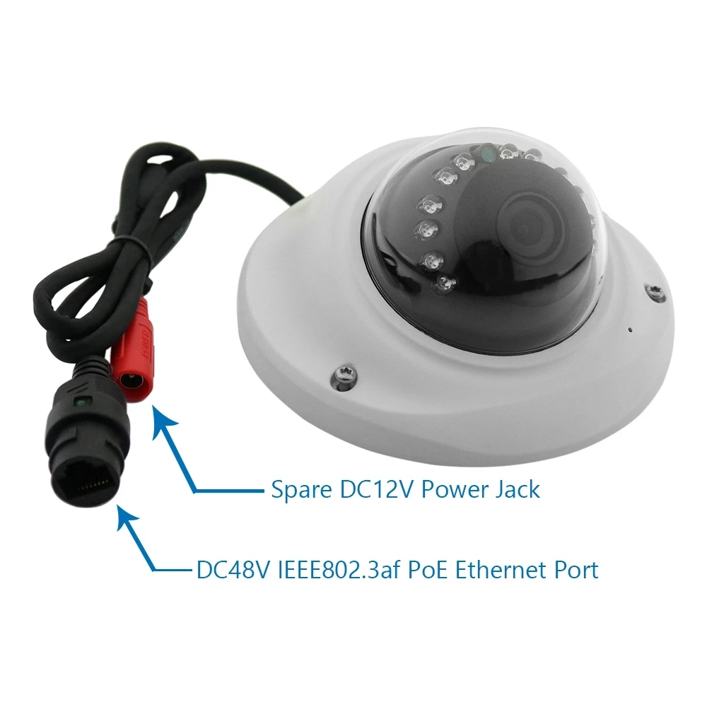 Security CCTV Mini Dome IP Camera with 180/360 Degree Lens