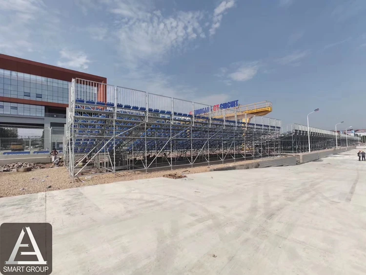 Portable Stadium Bleachers - Outdoor Large Scaffolding Grandstand with ...