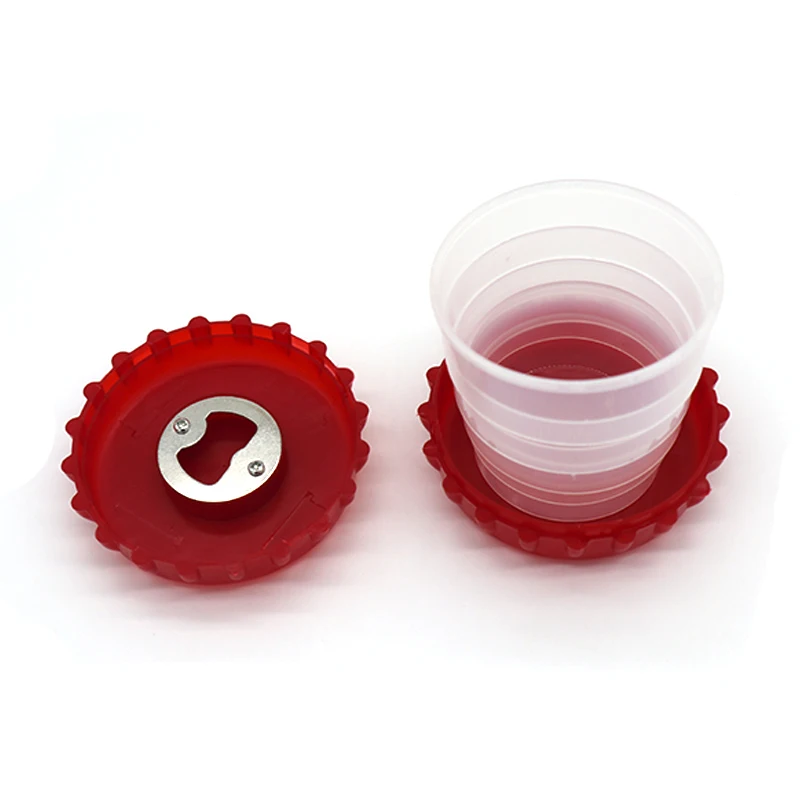 Collapsible Drink Cup Holder with Opener Bottle - Sustainable