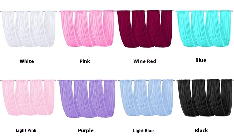Modern 100D Chiffon Gauze Ceiling Hanging Cloth Wedding Photo Props ...