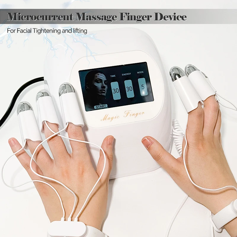 Golden Microcurrent Finger Beauty Instrument - Upgrade Version