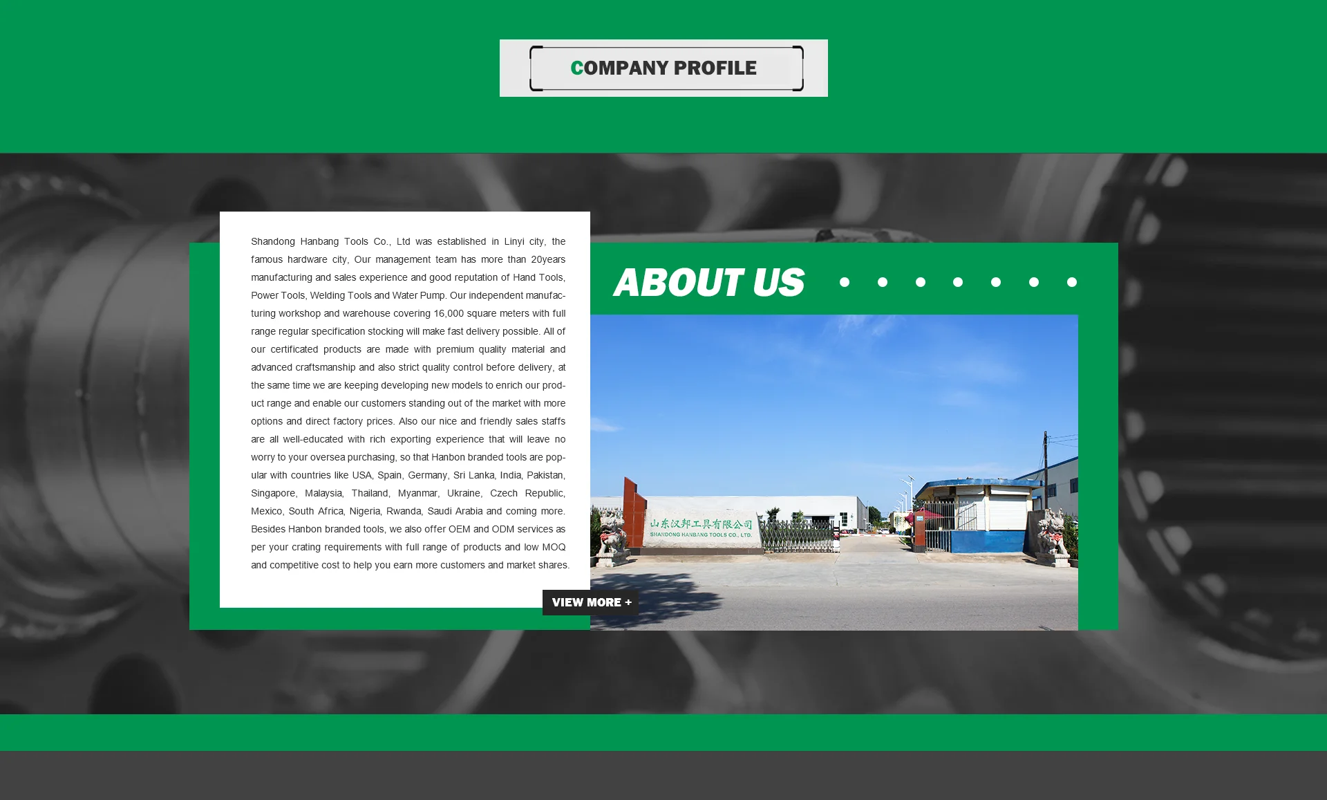 Shandong Hanbang Tools Co., Ltd. - Hand Tools, Power Tools