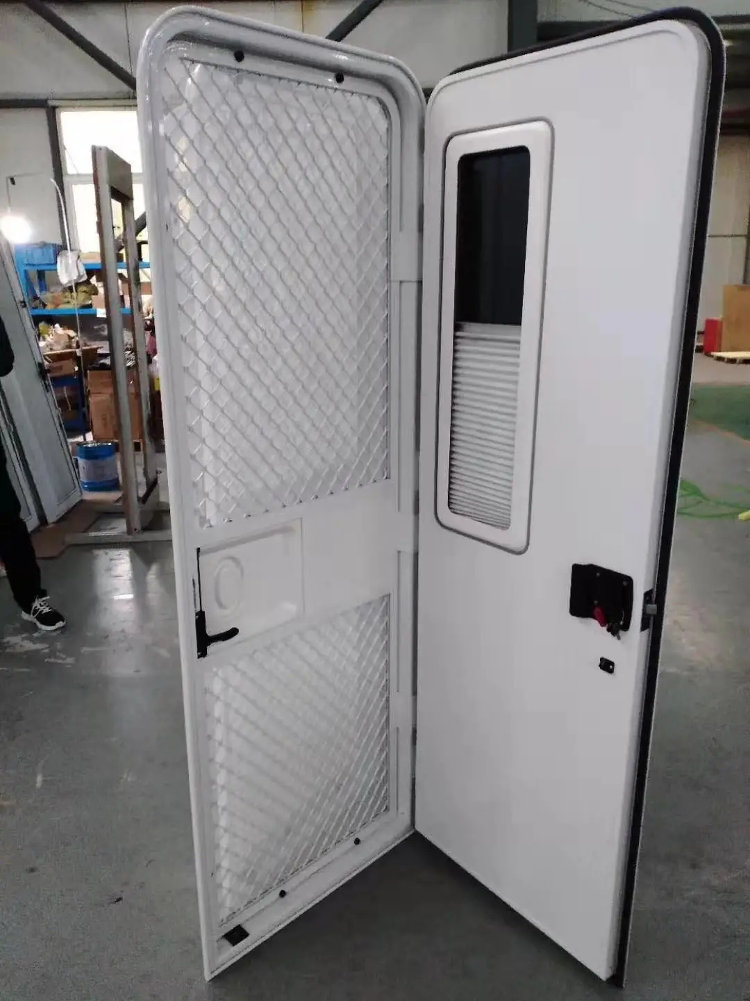 MAYGOOD MG19RD Camper Trailer Access Door - Secure & Spacious