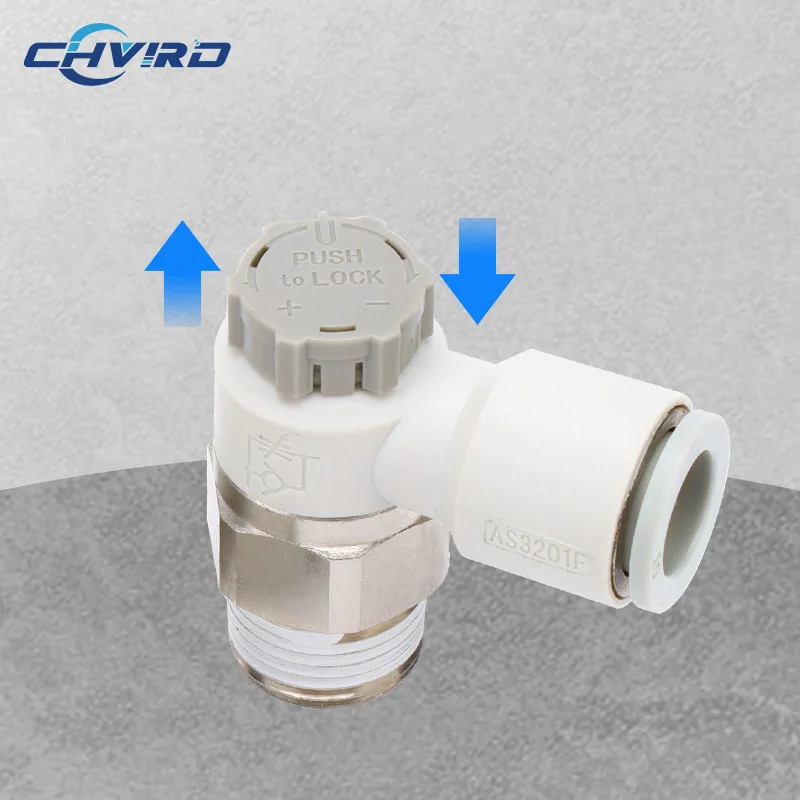 SMC Pneumatic Speed Controller Fitting AS1201F-M5-04A