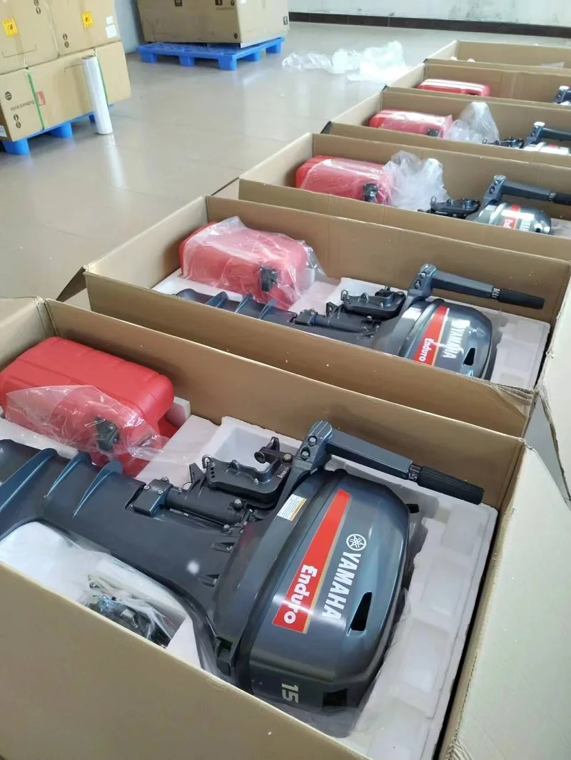 With Yamaha 15hp 2 Stroke 6b4 Enduro Long Shaft Outboard Motor Boat ...