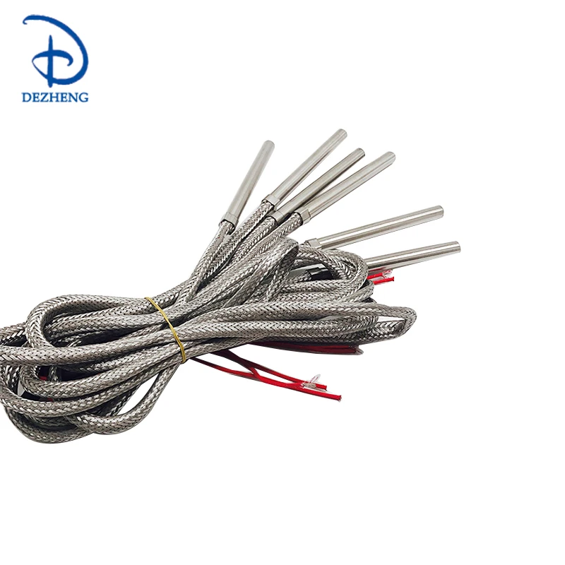 110v 120v 8mm 10mm 12mm 14mm Metal Braid Wire Cartridge Heating Rods ...