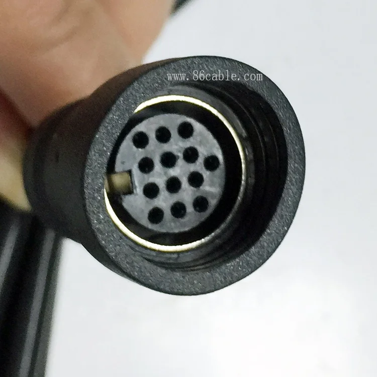 Swallowtech 13pin Mini Din Plug to M12 4pin Aviation Cable