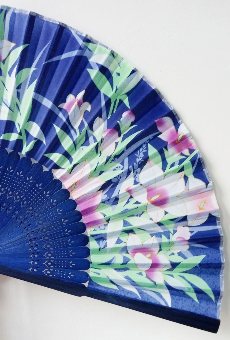 Hand Held Folding Fan Chinese Classic Decor Fan Handheld for Women Wave ...