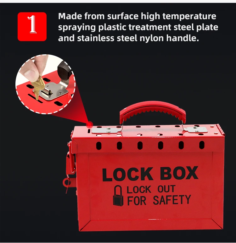 Portable Group Lock Box - Safe and Secure Lockout Solution