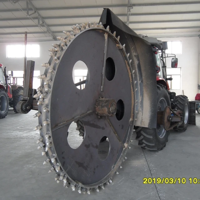 Rocky Soil Frozen Soil Heavy Duty Rock Wheel Rotary Trencher - Buy ...