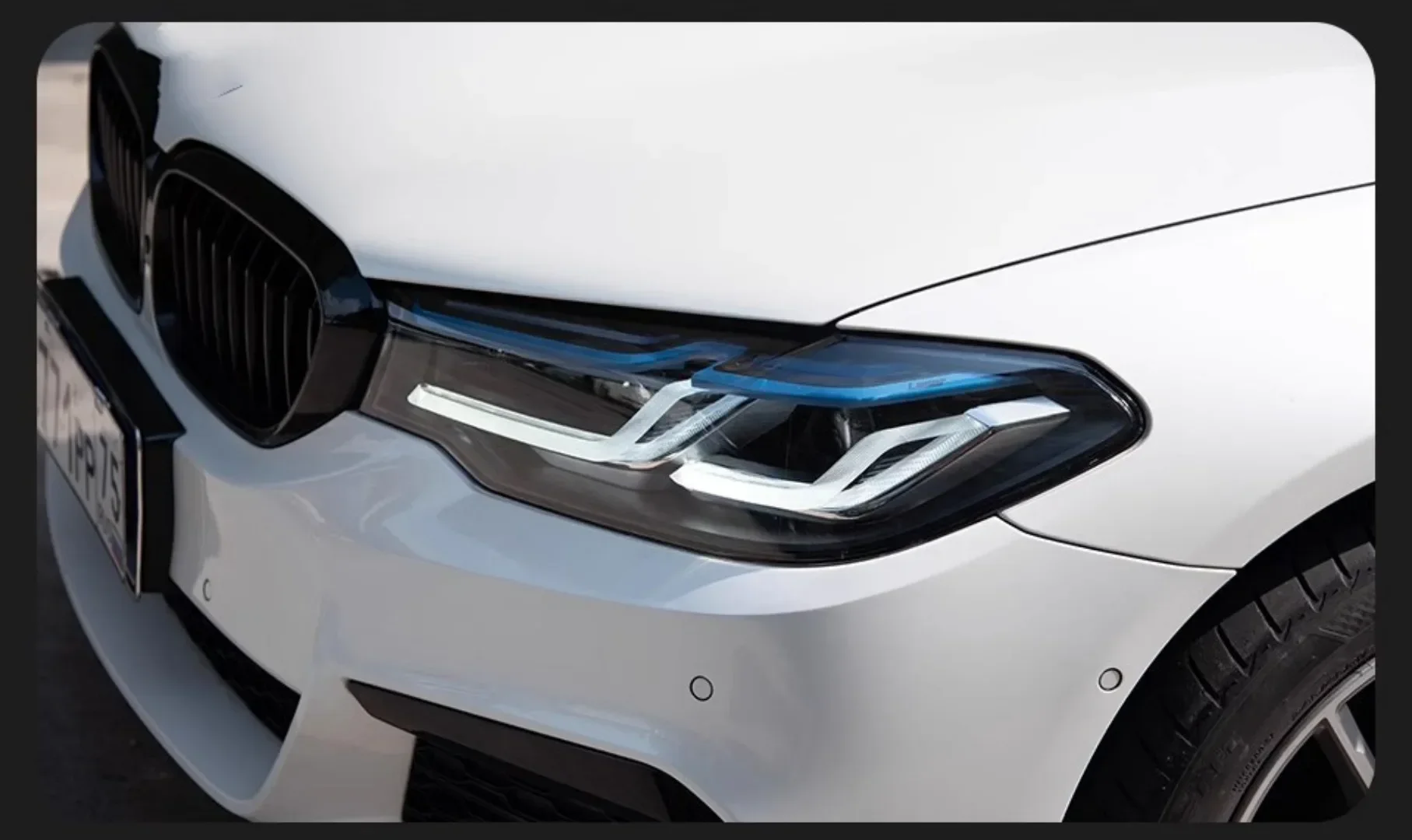 For Bmw 5 Series G38 2018-20 Convert Led Headlight Lens Daytime Running ...