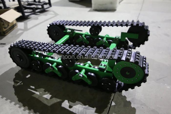 Mini Wireless Remote Control Crawler Chassis - Rubber Tracked Platform