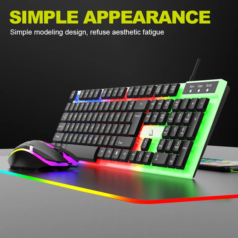 GT100 Keyboard and Mouse Combo - Stylish Gaming Essentials