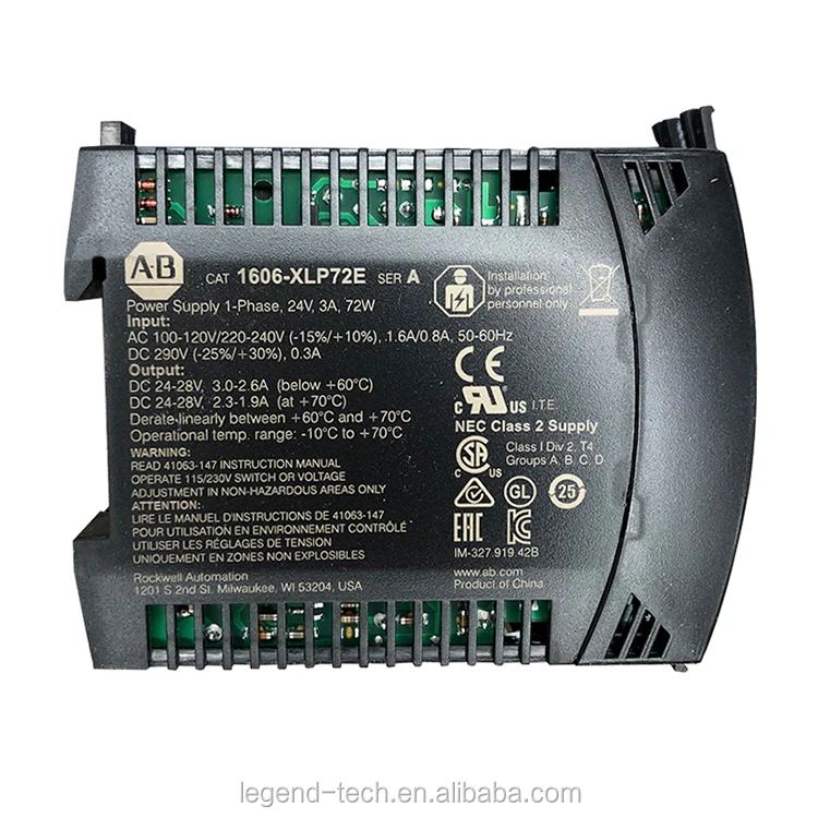 Rockwellautomation Allen-bradley 1606-xlp72e Compactlogix Ab Plc Ups ...