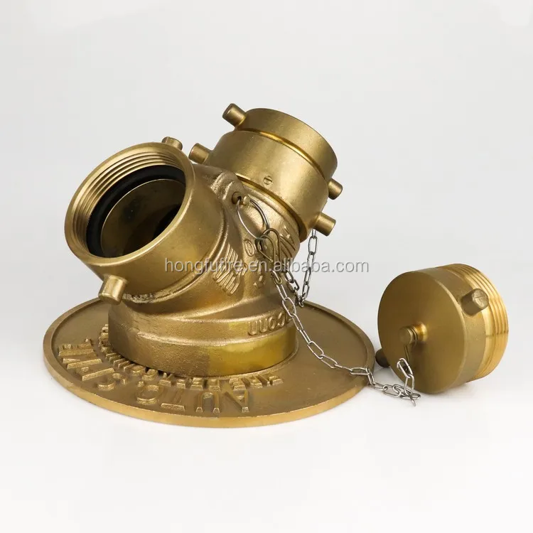 Factory Supply Brass/iron Material 4''npt Fire Department Connection 2 ...