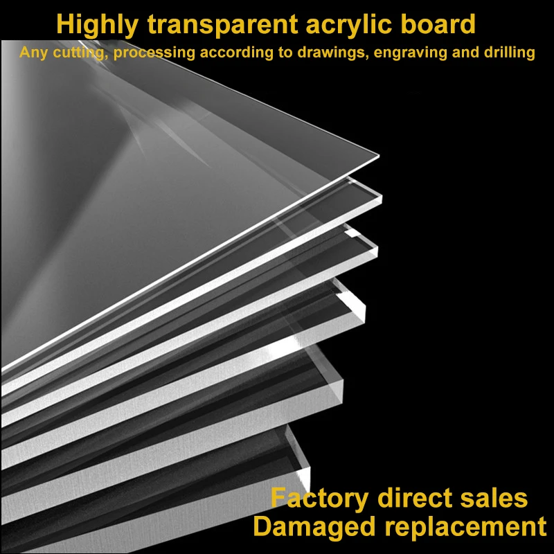 Acrylic Sheet 2mm Uv High Standard Plexi Glass Thick Transparent ...