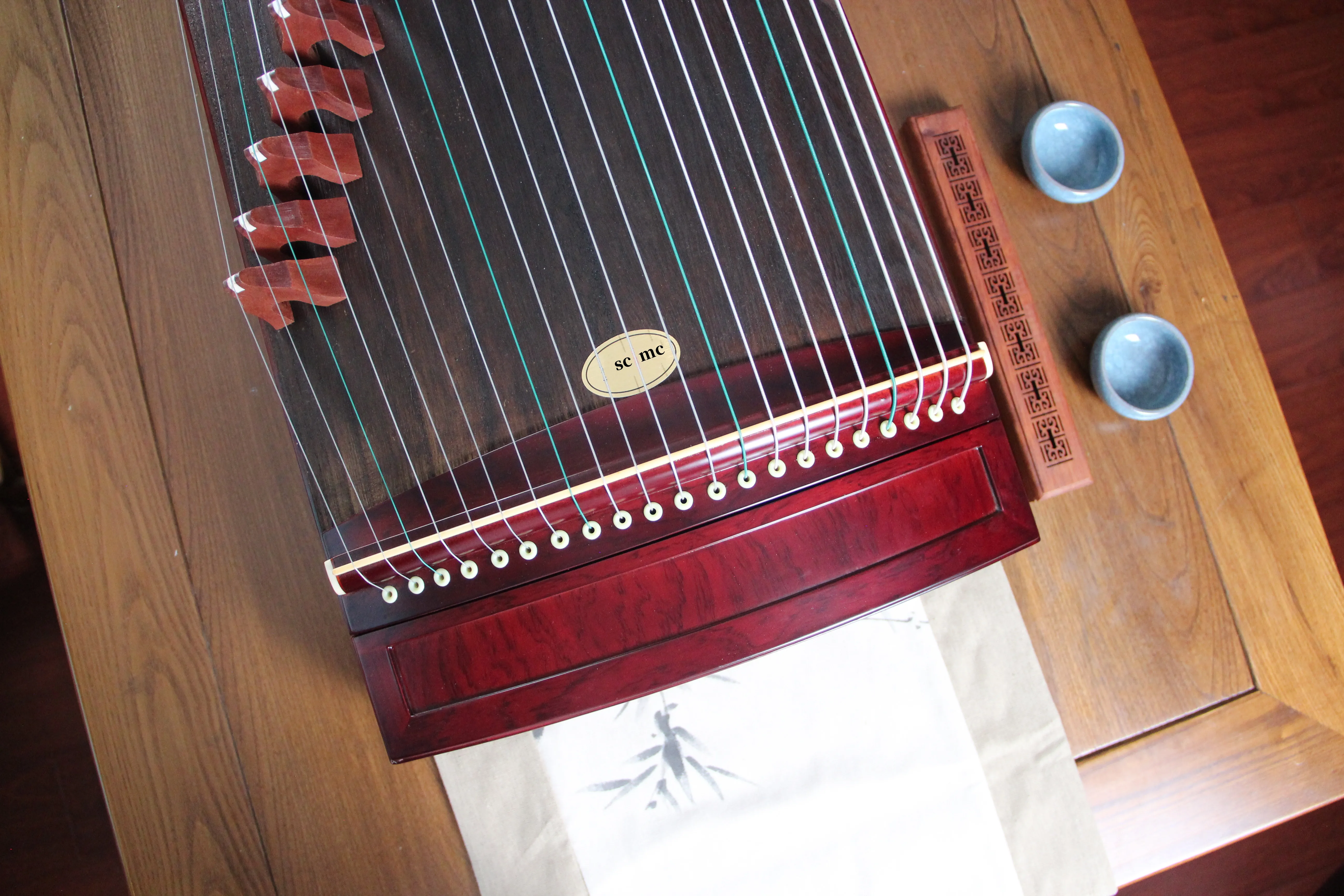 Factory Price Rosewood Guzheng - Handmade Chinese Zither with 21 Nylon ...
