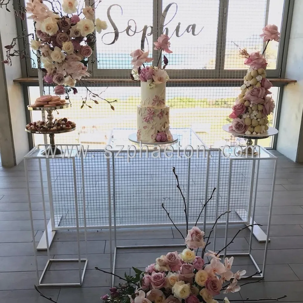 Party Supplies 5pc Plinth Set For Cake Display,Clear Acrylic Cylinder ...