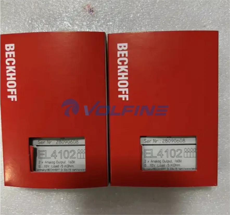 Original New Beckhoff Ethercat Terminal 2-channel Analog Output Voltage 0-10 V 16 Bit El4102 ...