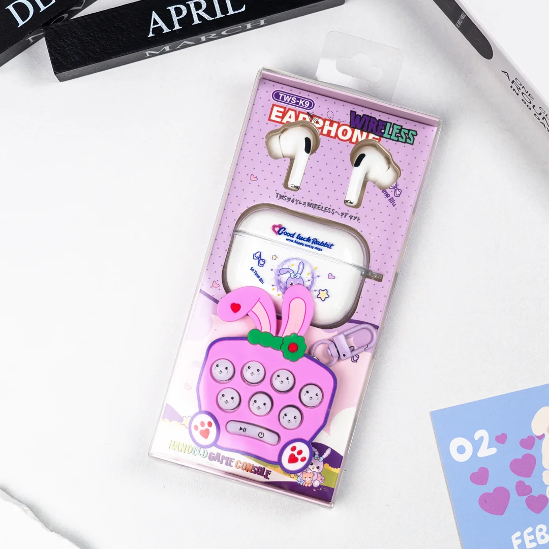 Cartoon TWS Earbuds with Cute Case - Perfect Gift for Kids