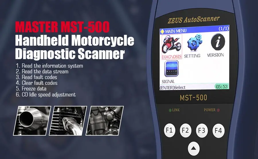 Master Mst-500 Motorcycle Scan Tool Mst 500 Instead Of Mct-200 ...