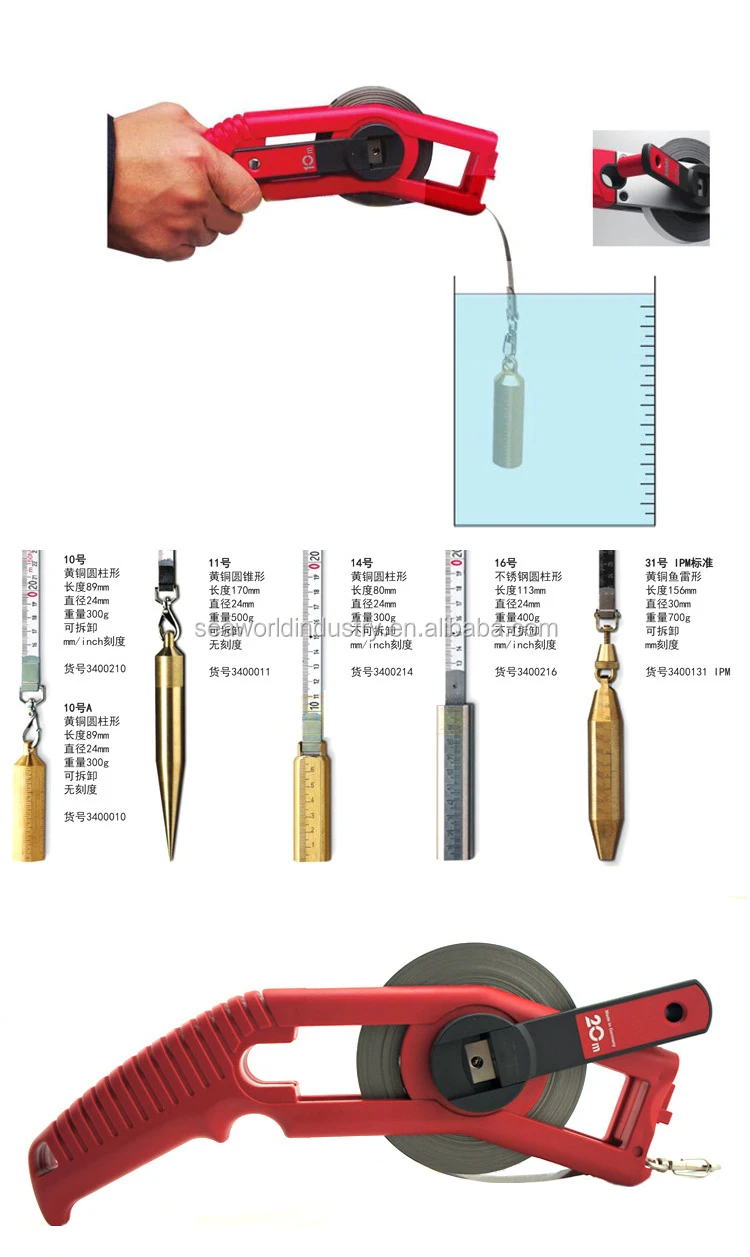 Stainless Steel Oil Gauging Tape Oil Measuring Tape 15m - Buy Oil ...