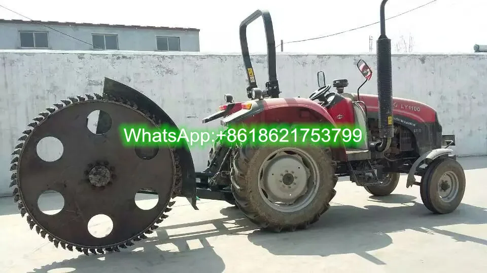 Tractor Mounted Disc Trencher Cable Trencher for Hard Road