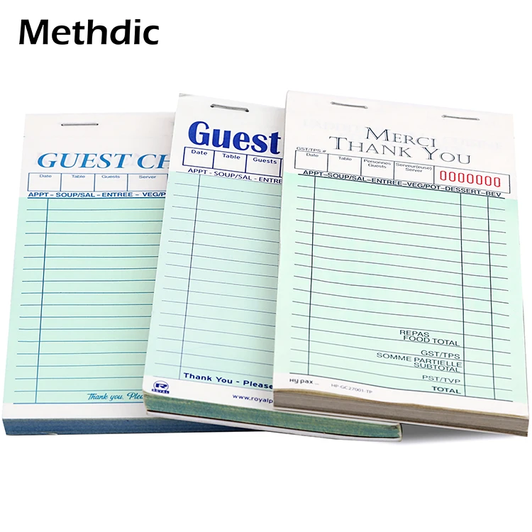 Custom-made Checklist Book Guest Check Waiter Order Pad - Buy Checklist ...