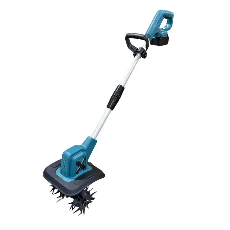 20V Cordless Electric Tiller Cultivator with Telescopic Pole – Mini ...