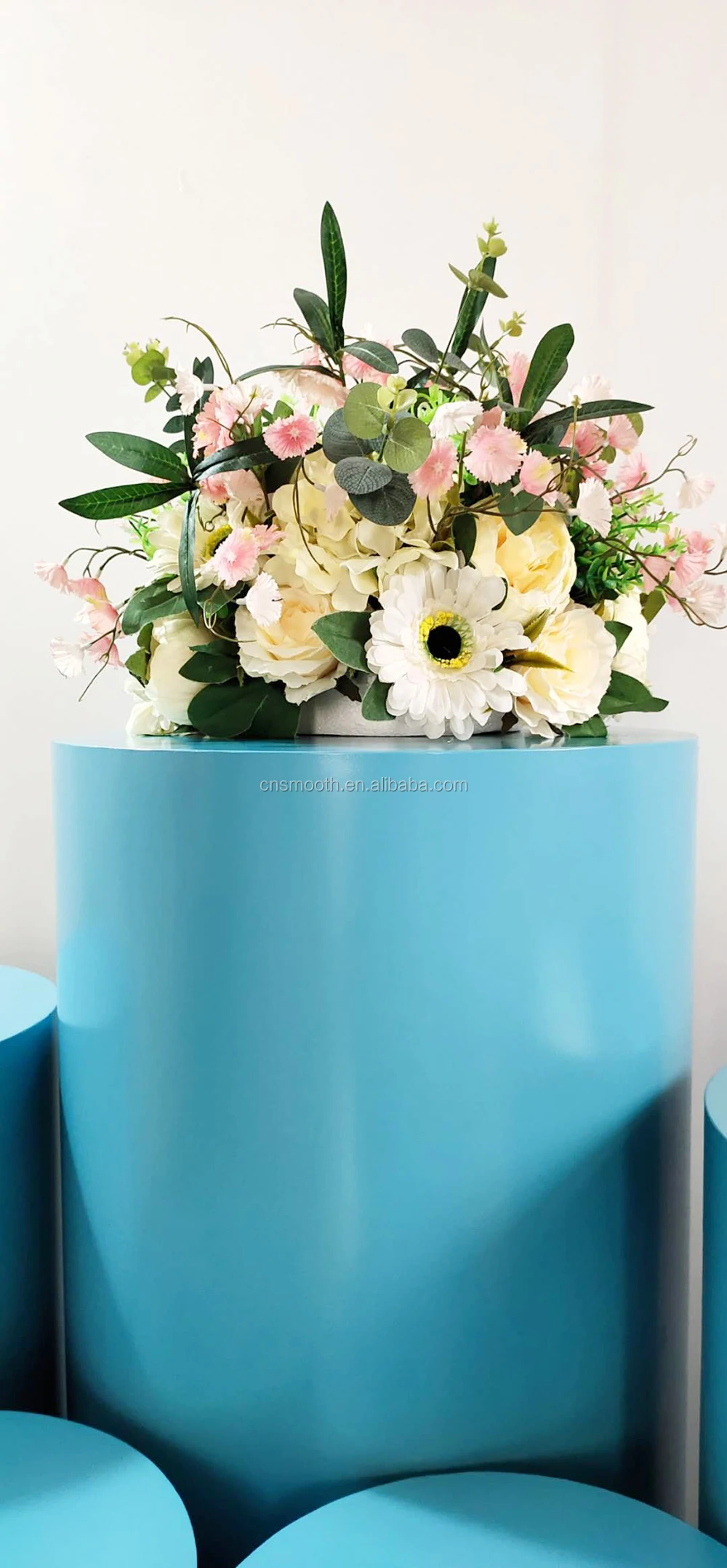 Baby Pink Plinths - Elegant Wedding Exhibition Pedestals