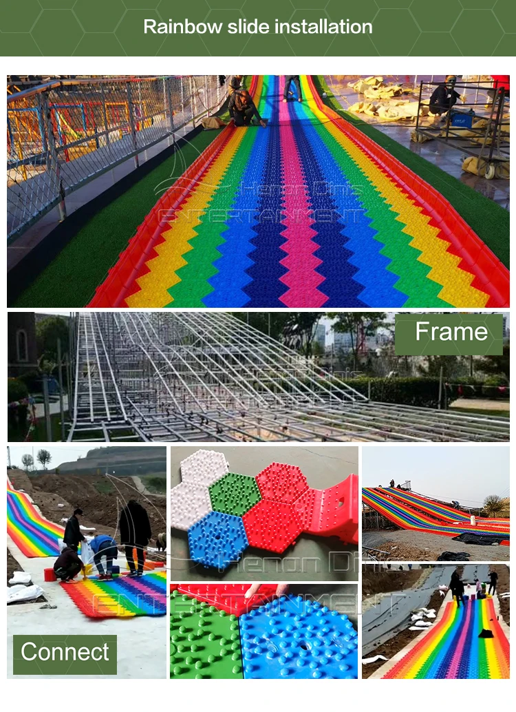 Rainbow Slide - Fun for Kids & Adults in Outdoor Playgrounds
