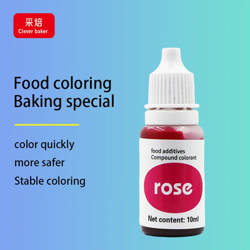 Hot Sale Rose Red Edible Coloring Liquid Food Dye for Cake Coloring ...