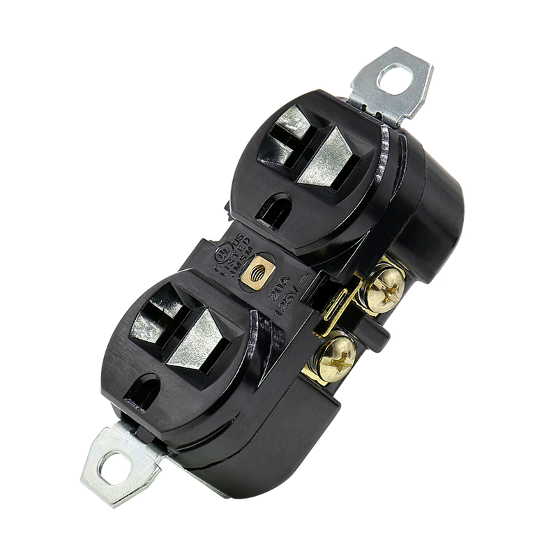 Wall Socket Ul Certification Black American 5-20 20a 125v Double Socket ...