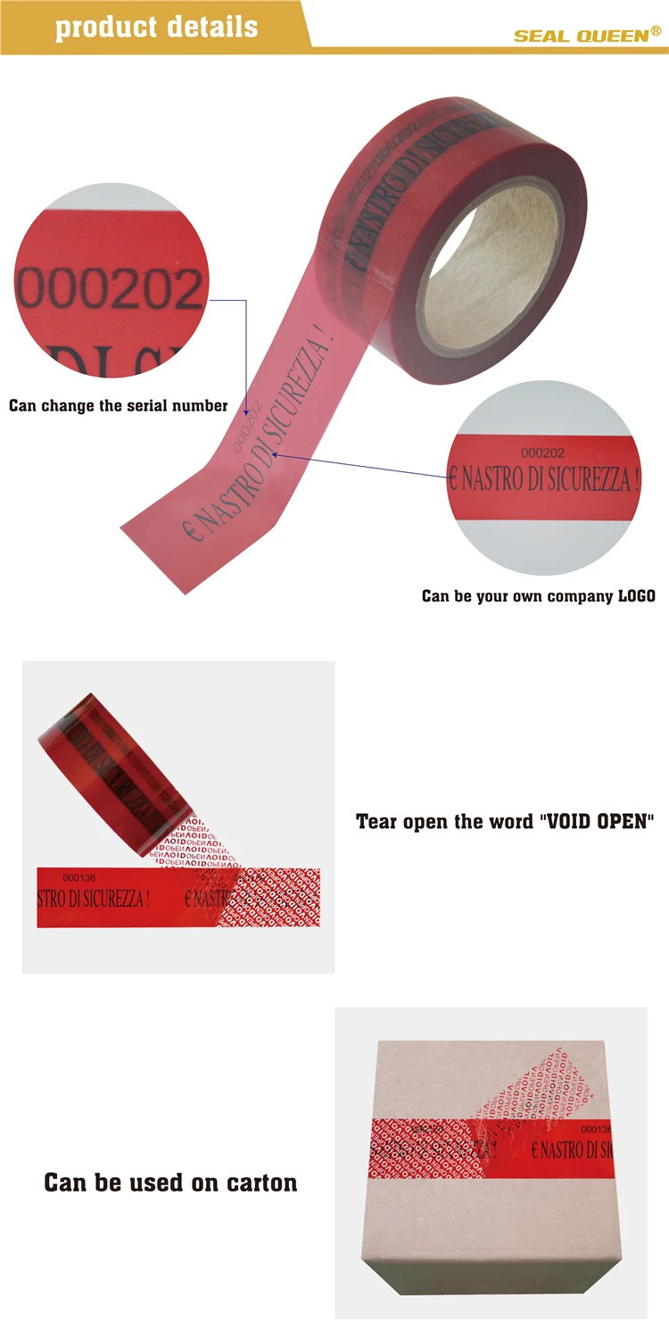 Tamper Evident Security Void Tape - Reliable Carton Sealing