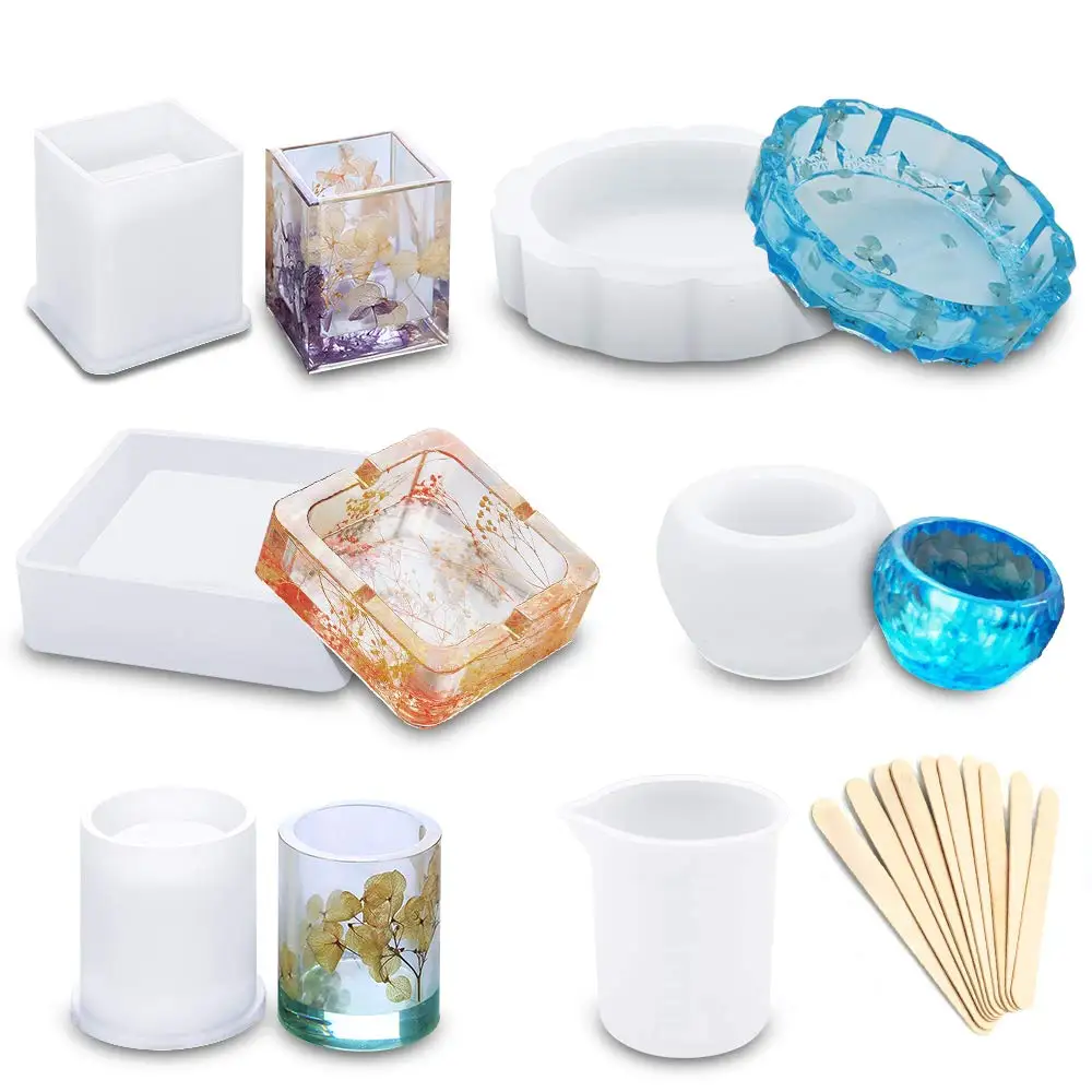 Epoxy Resin Silicone Crystal Molds Large Art 3d Resin Molds For Coaster Buy Epoxy Resin
