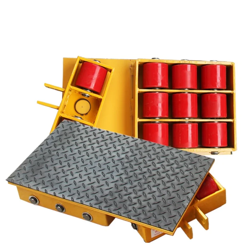 6 Ton Roller Skids 4 Wheels Platform Cargo Transport Pallet Trolley ...