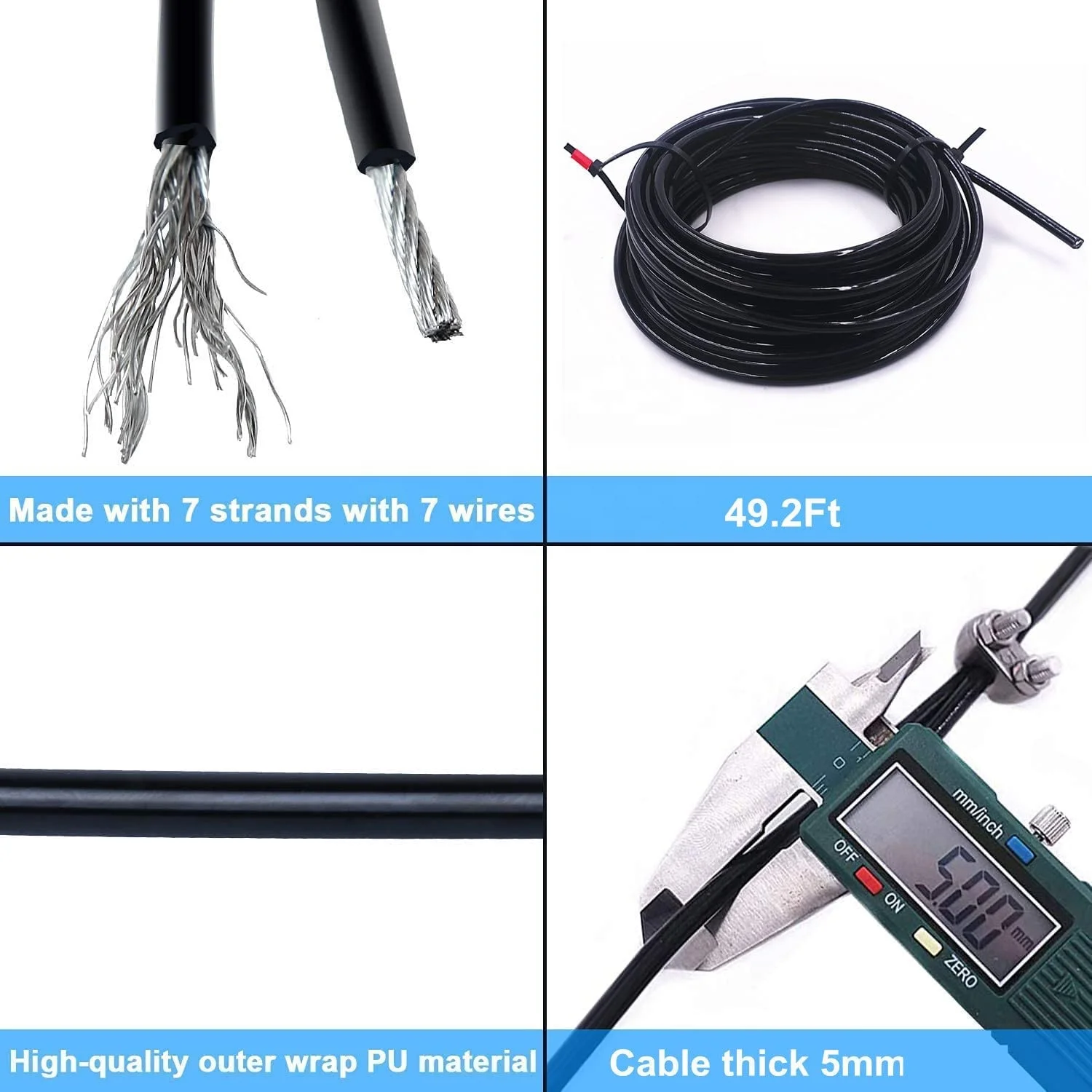 Nylon Coated Gym Cable - Durable and Versatile Solutions
