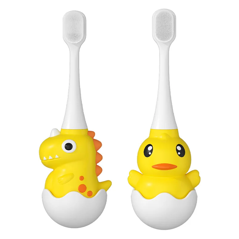 Cute Cartoon Duck Toothbrush Soft Bristle Silicone Children's ...