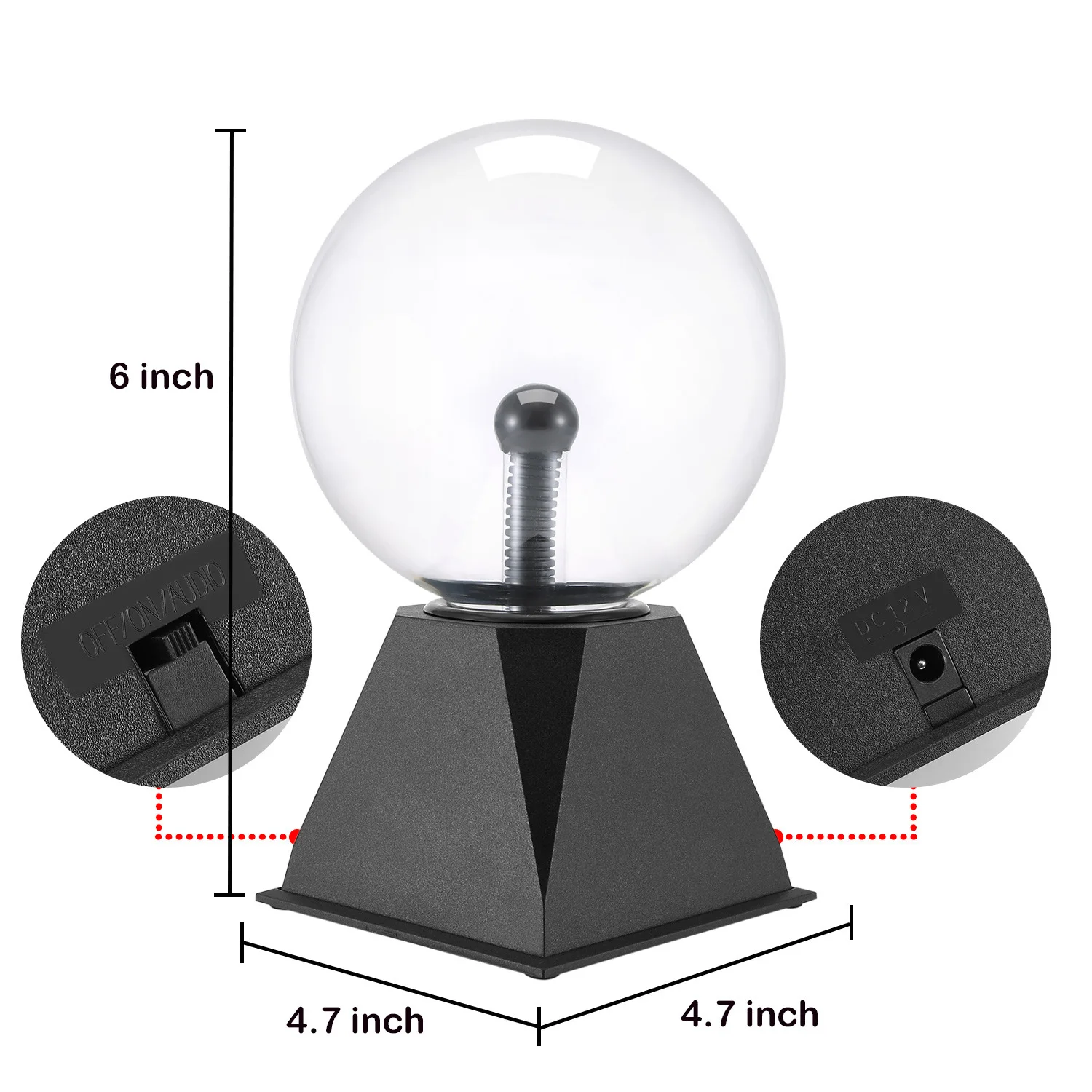 6-inch Usb Controlled Static Electric Ball Plasma Touch Induction ...