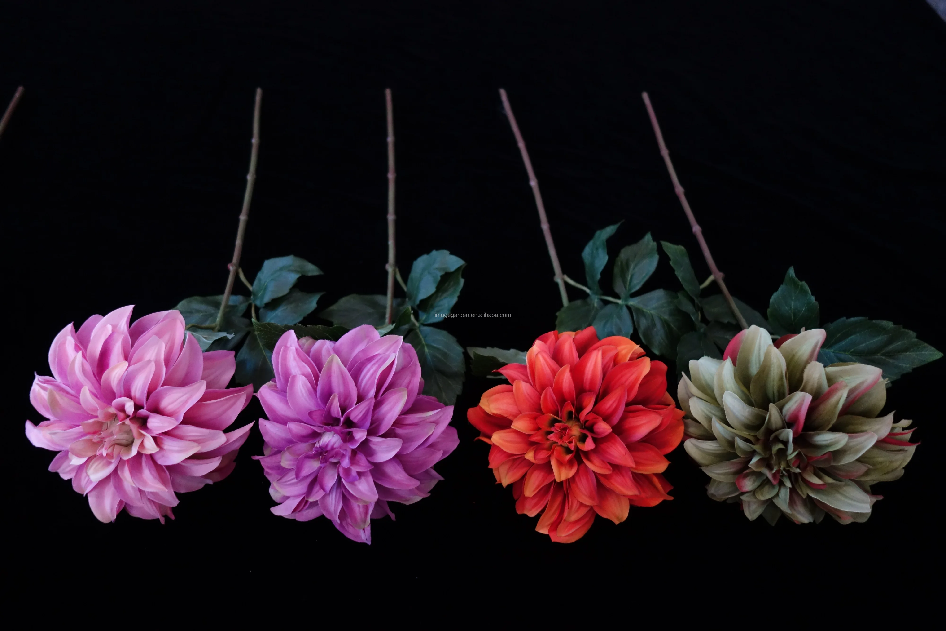 23diamond Dahlia Flower Stem [hf1056] #natural Touch Flower #real Touch ...