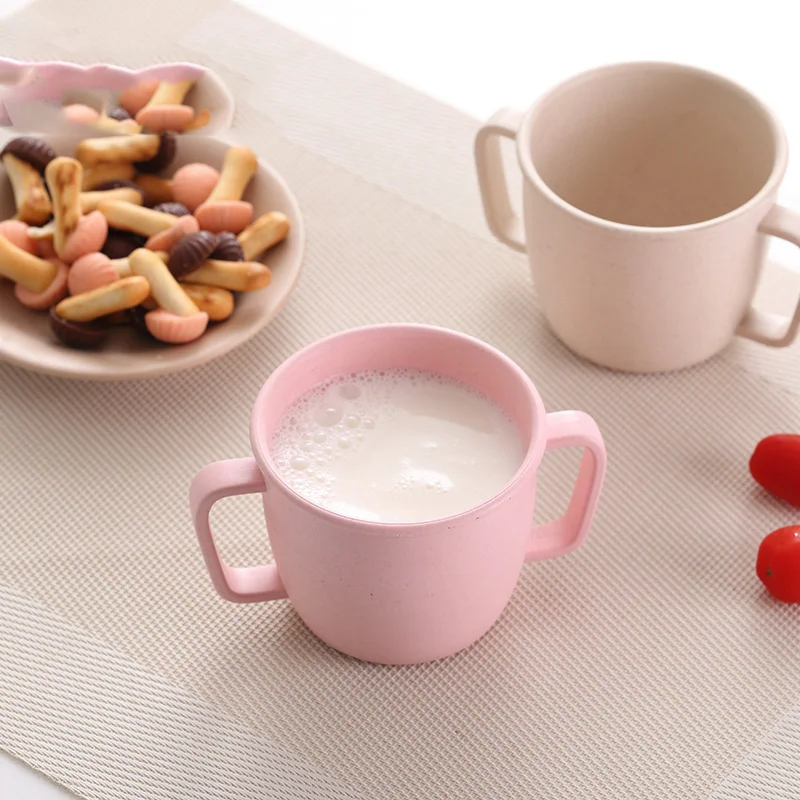 No-spill Kids Anti-fall Mug Children Creative Bamboo Fiber Children's ...