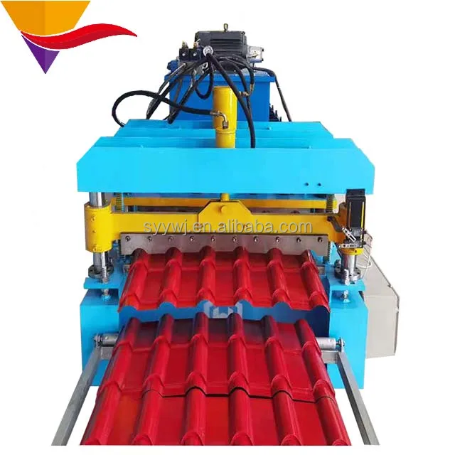 Color Steel Tile Press Bamboo Joint Glazed Tile Press Roll Forming ...