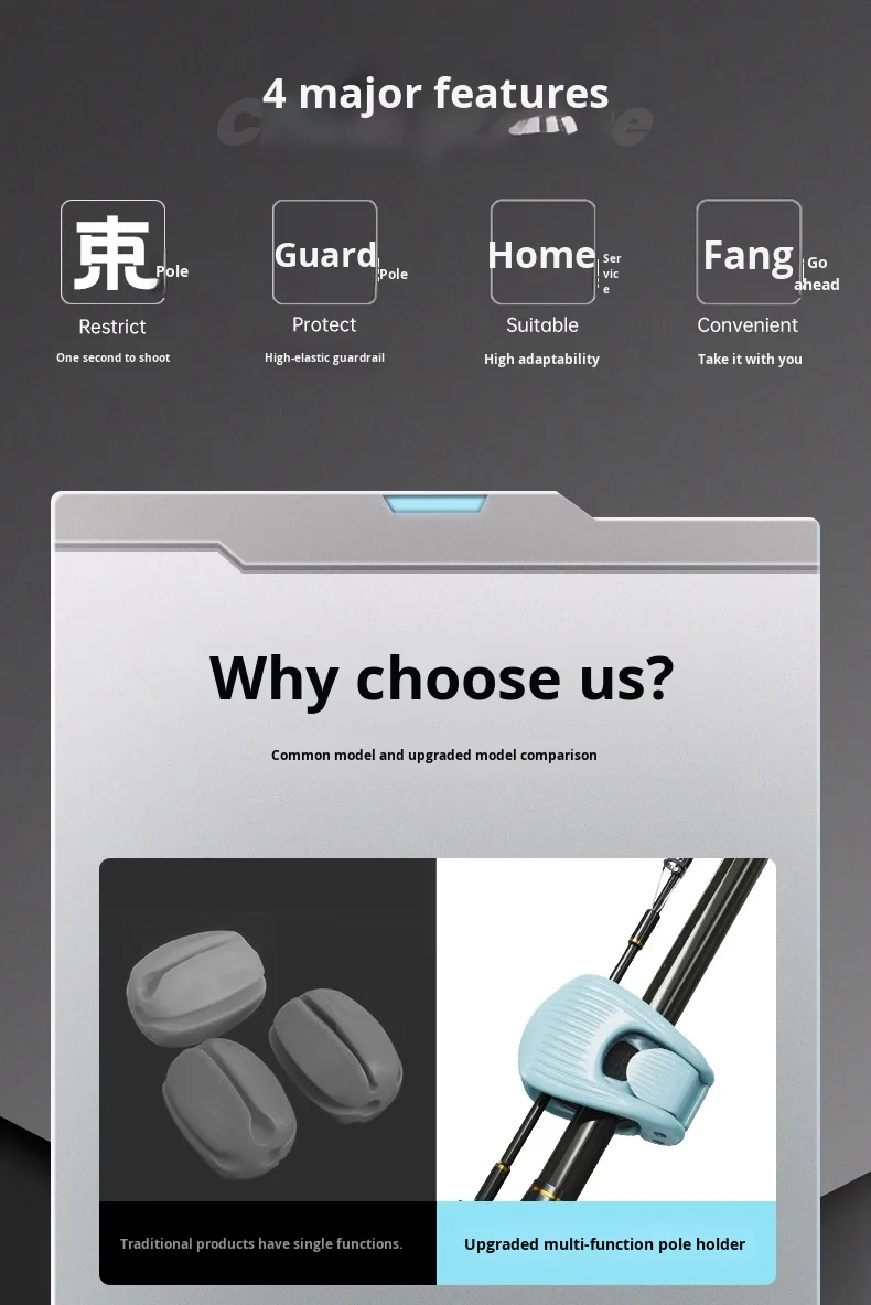 Multifunctional Plastic Rod Storage Organizer Protective Sleeve Binding ...