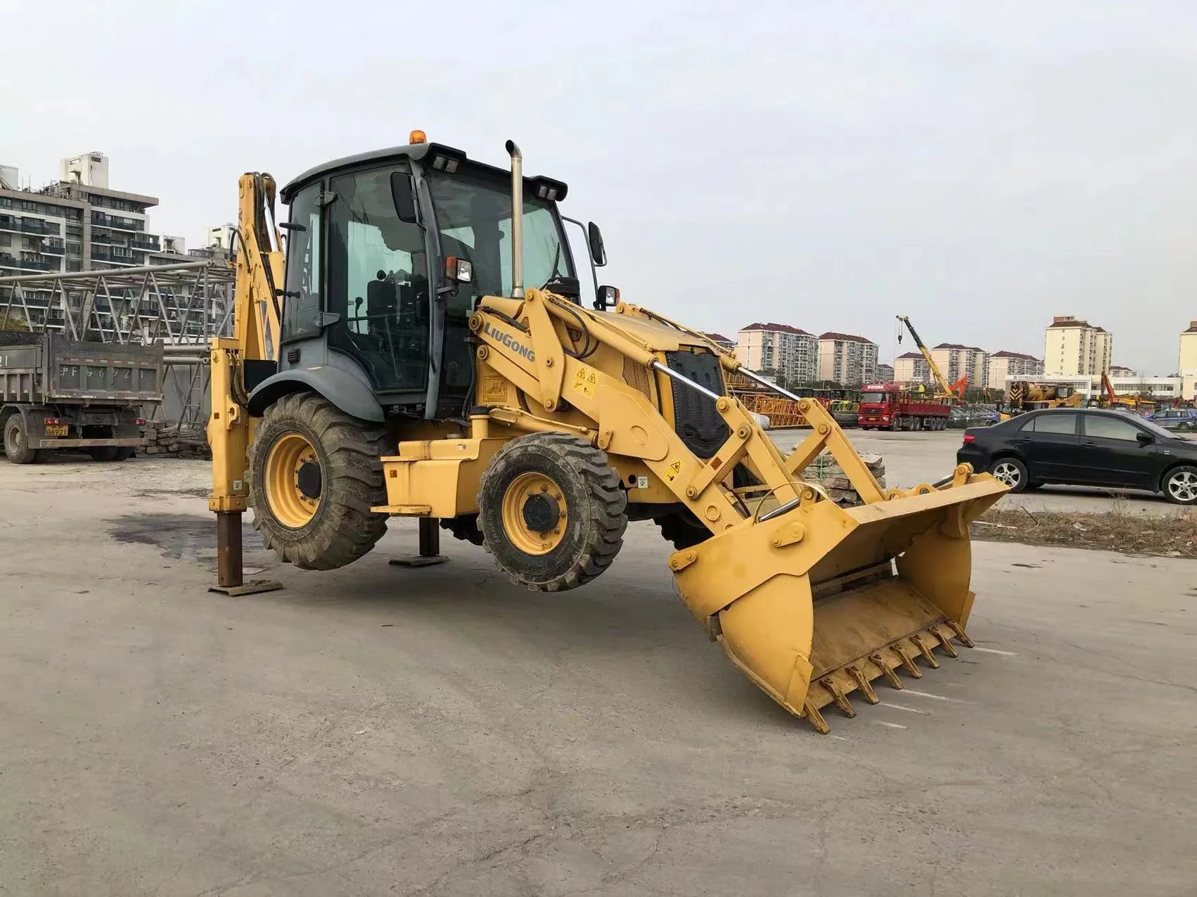 Second Hand Used LIUGONG 777A Backhoe Loader for 95% New 4 Drive Low ...