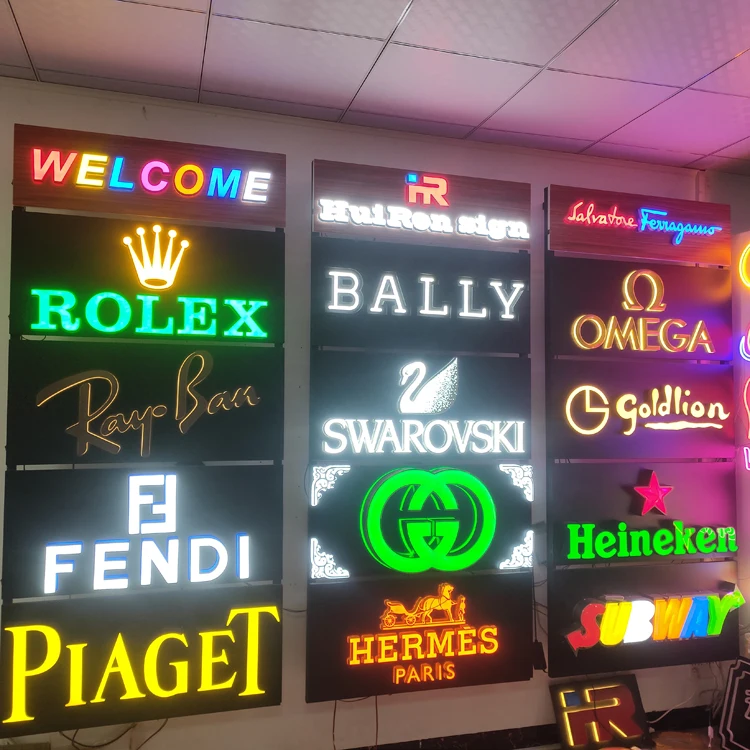 Custom 3d Shop Name Board Designs Light For Advertising Indoor And ...