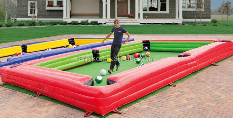 Interactive Games Human Inflatable Billiard Snooker Soccer