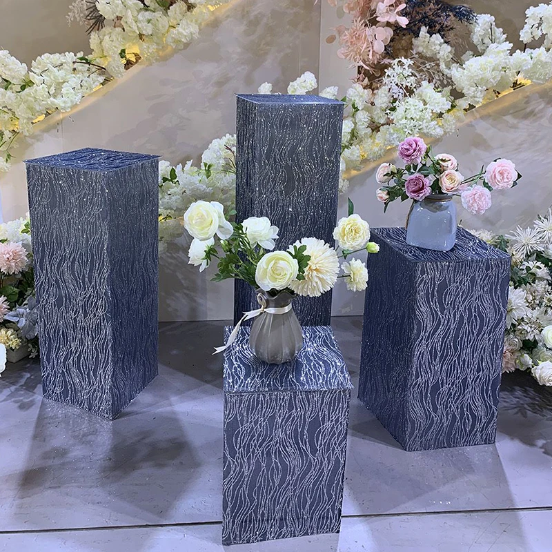Wedding Decoration Props Artificial Flower Stands Set Of 4 Watermark ...