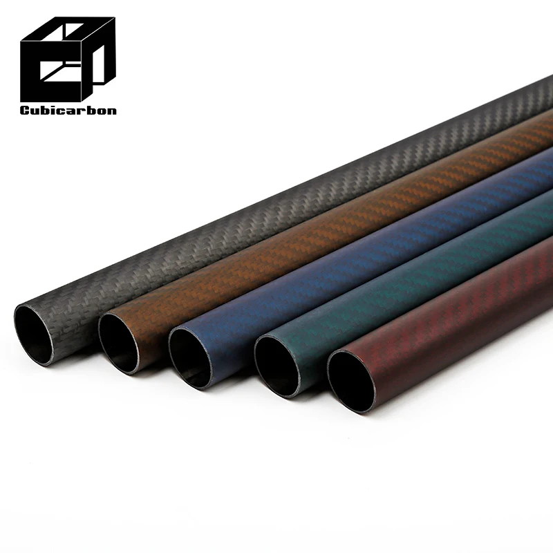 Color High Modulus Carbon Fiber Tube Wrapped Pre-preg Carbon Tube 3 ...