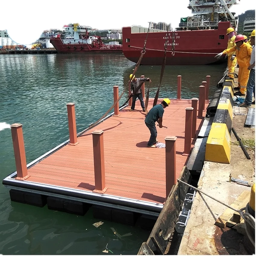 Guangzhou Factory Dock Jetty Terminal Marina Pontoon Float Floating ...
